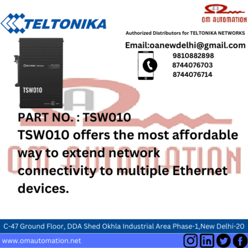 Teltonika Tsw010 Din Rail Switch, For Industrial, Feature : High ...