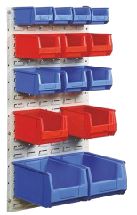 Plastic Wall Mounted Bin Storage Rack, Pattern : Plain, Shape : Square ...