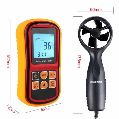 Digital Anemometer, Packaging Type : Box packing at Rs 2,500 / Piece in ...