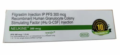 Neukine 300mcg Filgrastim Injection, Packaging Size : 1x1mL, Packaging ...