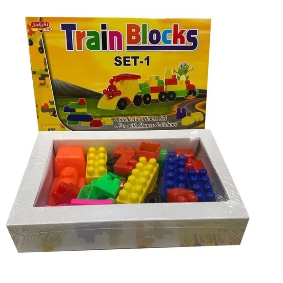 Multicolor Plastic Building Block at Rs 100 / Piece in Delhi | Tanu Toys Agency