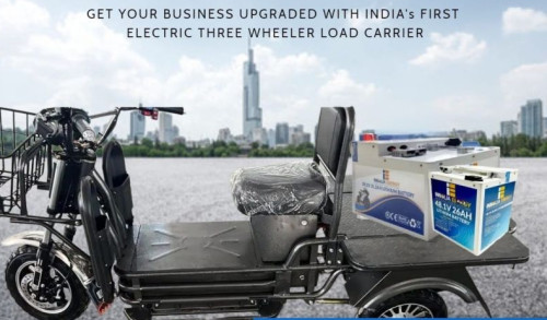 Trijoshh Black Metal Electric Three Wheeler Loader, Certification : Ce ...