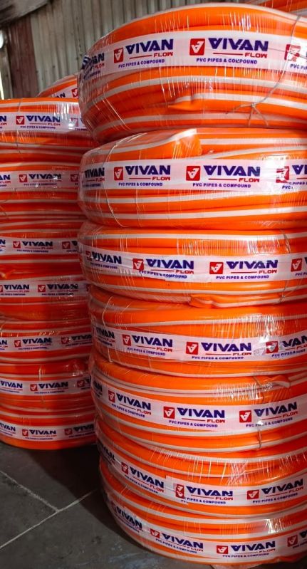 Round Pvc Orange Super Virgin Pipe, for Water Supply Industrial Use ...