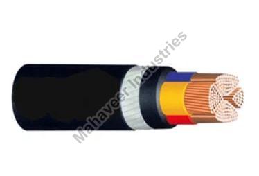 Black XLPE A2XY3 Aluminium Unarmoured Cable, for Industrial, Voltage : 1100 V at Rs 411 / Meter ...