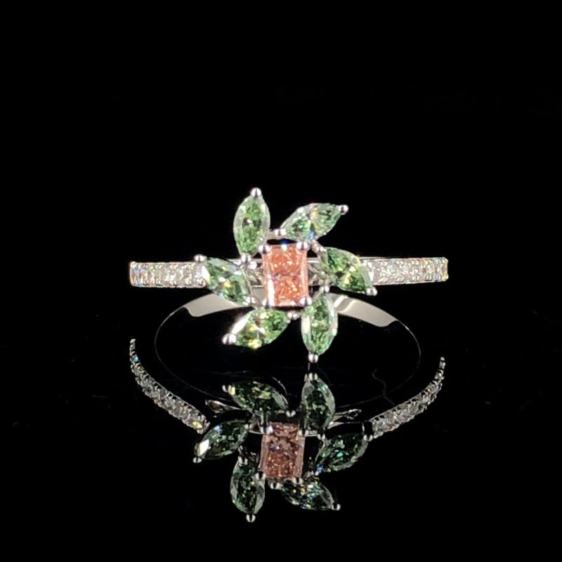 Flower Shape Diamond Ring