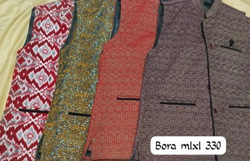 Printed Cotton Mens Designer Modi Jacket, Sleeve Type : Sleeveless at ...
