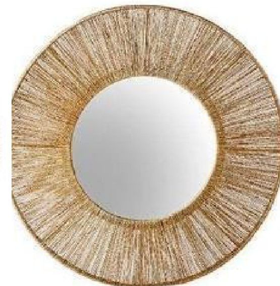 Polished Rattan Mirrors For Household, Hotels, Bathroom at Best Price ...