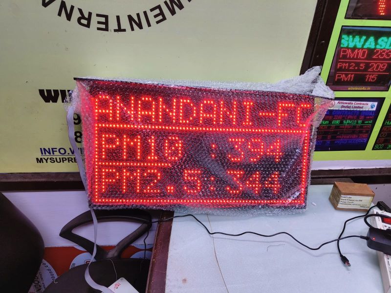 Supreme International LED Metal AQI Display Board for Railway Station ...