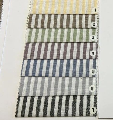 Striped Linen Lining Fabric For Textile Industry at Rs 120 in Surat ...