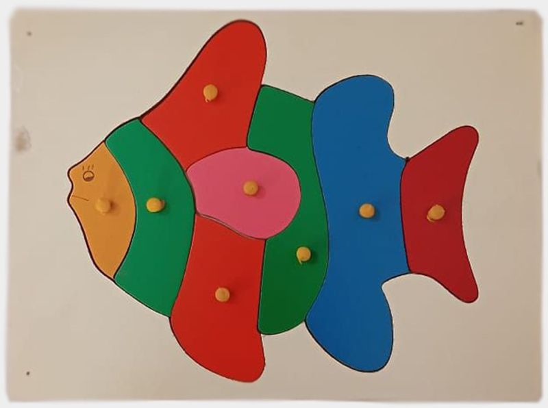Color Coated Wooden Fish Puzzle For School, Home at Best Price in Delhi ...