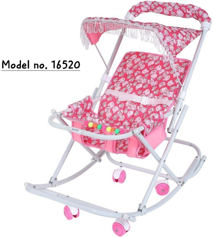 Polished Printed Baby Rocking Chair, Color : Pink at Rs 500 in Delhi ...