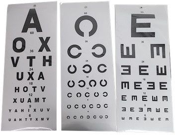 Matronix Acrylic Alphabets Eye Vision Chart For Clinic, Hospital at ...
