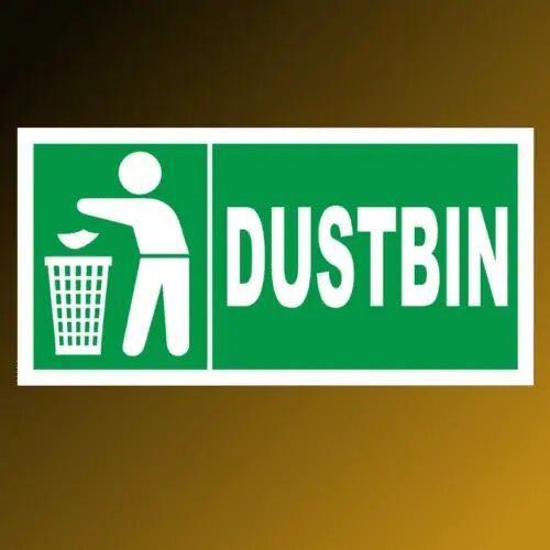 Dustbin Signage at Best Price in Delhi - ID: 7762809 | Sign Ved