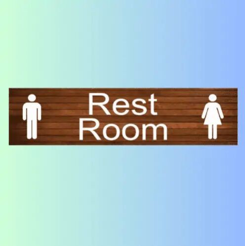 Rest Room Signage Board at Best Price in Delhi - ID: 7762812 | Sign Ved