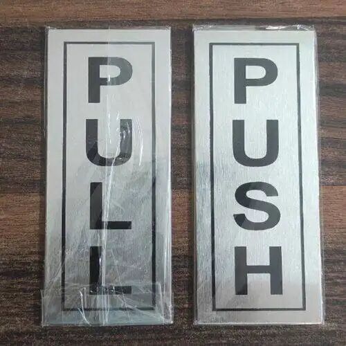 Stainless Steel Push-pull Plate at Rs 550 in Delhi - ID: 7762826 | Sign Ved