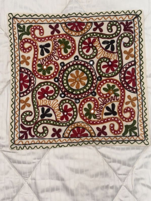 Printed Cotton Square Handicraft Table Cloth, Color : Multicolor 3x3 ...