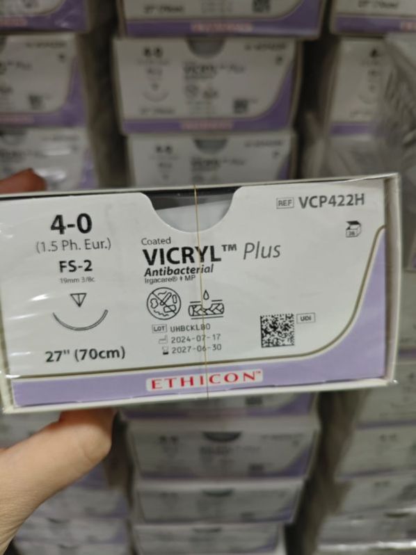 Absorbables Polyglycolic Acid Ethicon Vicryl Surgical Suture, Color ...