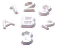 Plastic Polished Foundry Pattern Letters, Color : White 05 Mm To 50 Mm ...