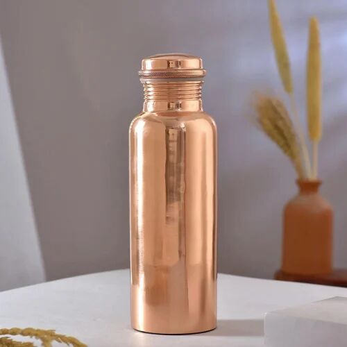 Matt Finish Copper Water Bottle, Packaging Type : Paper Box at Rs 300 ...