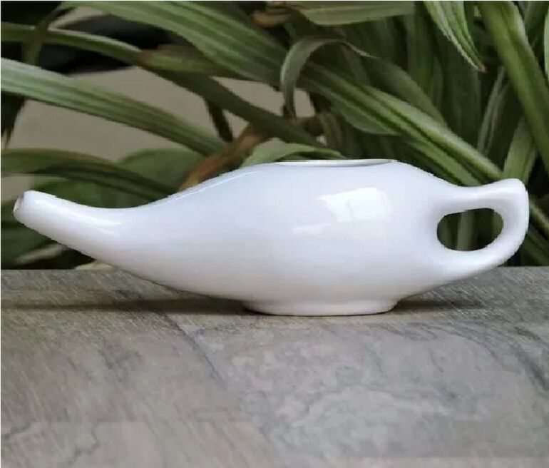 Plain Polished Ceramic Neti Pot, Color : White at Rs 100 in Faridabad ...