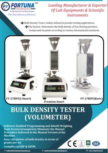 Fortuna Electric Semi Automatic Bulk Density Test Apparatus, Color ...