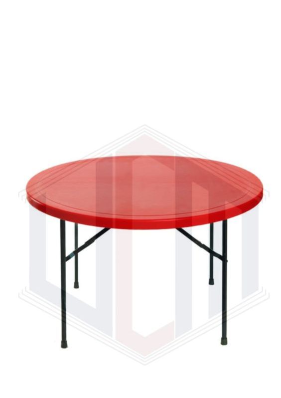 Red Polished Plain Plastic Round Tables at Rs 3,200 / 1 Piece in ...