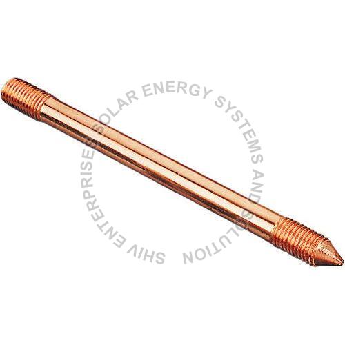 Round Solid Polished Copper Earthing Rod, Feature : Fine Finishing ...