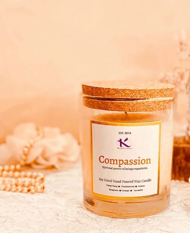 Soy Wax Compassion Intention Candle, for Decoration, Gifting ...