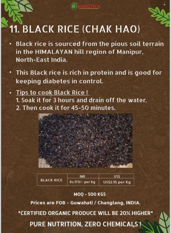 X5agro Organic Black Rice, Packaging Type : Bag at Rs 150 in Guwahati ...