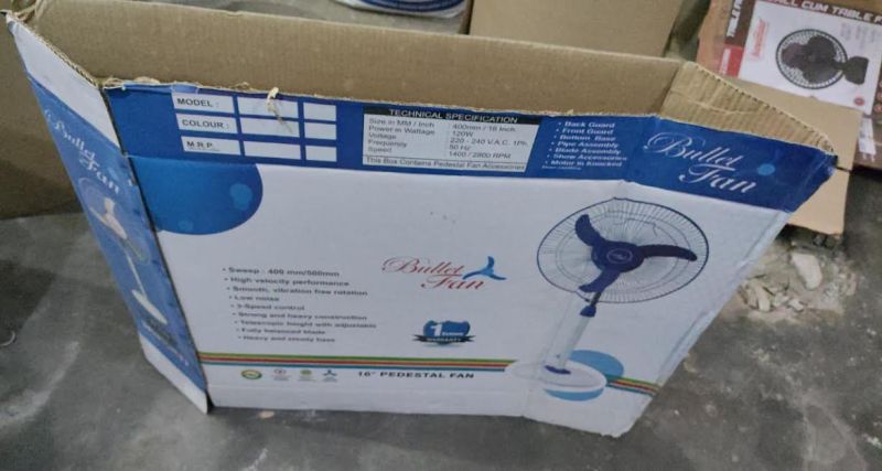 Electric Fans Packing Box, For Electronic, Feature : Superior Quality ...
