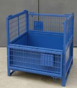 Color Coated Mild Steel Wire Mesh Pallet, for Industrial, Color : Blue ...
