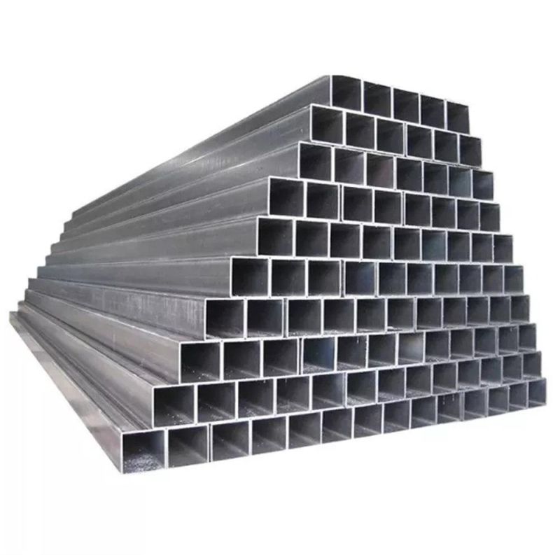 Polished Galvanized Iron GI Rectangular Pipe, for Industrial ...