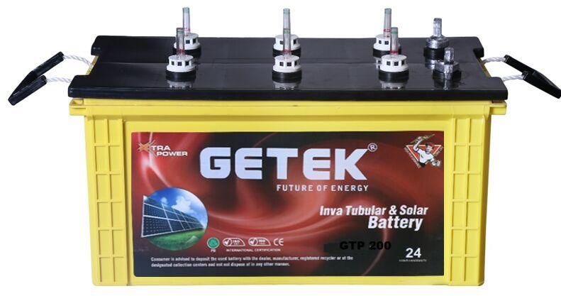 Yellow GTP 200 Inverter Battery, For Industrial Use, Feature : Long Life, Fast Chargeable, Auto ...