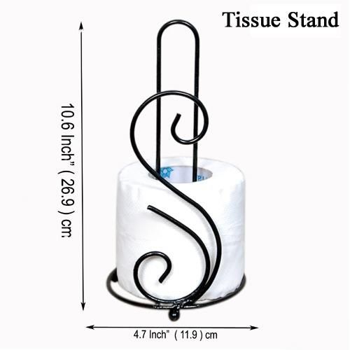 Plain Polished Iron Tissue Paper Stand, Color : Black at Rs 300 in ...