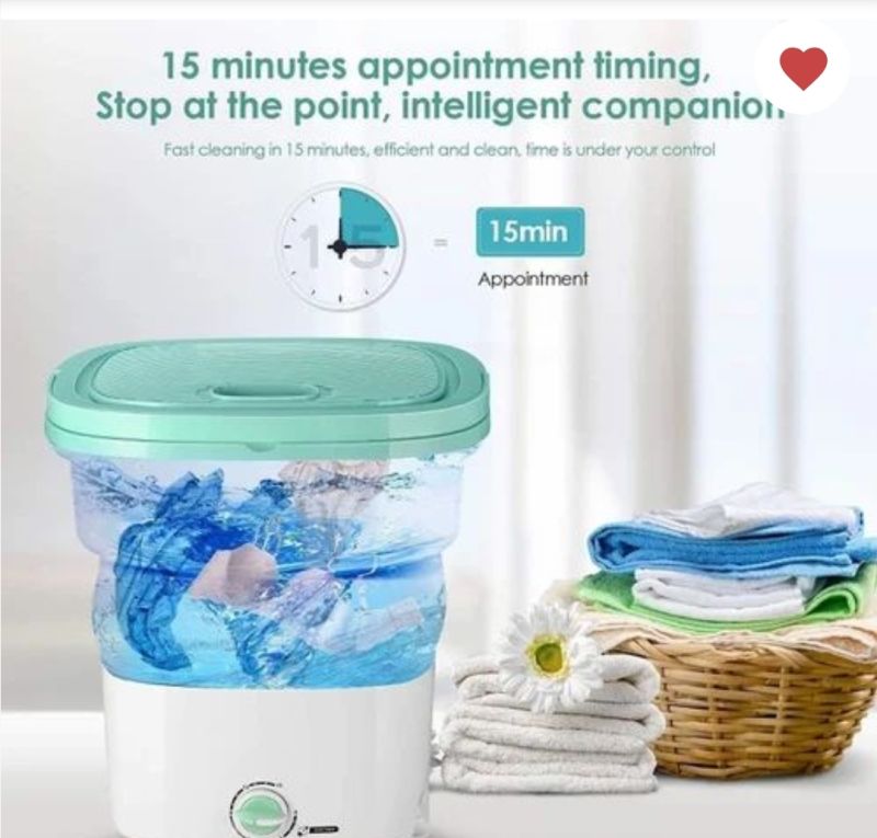 Electric Semi Automatic Foldable Mini Washing Machine, Loading Type ...
