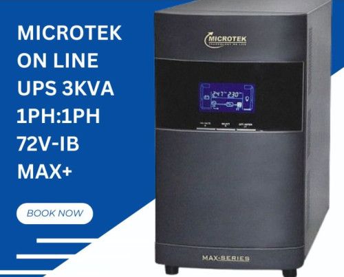 Microtek Online UPS 3kva 1ph:1ph 72v Ib Max + at Rs 44450 in Srinagar - ID: 7830450