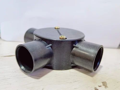 PVC Three Way Grey Junction Box Standard For Electrical Fitting at Rs ...