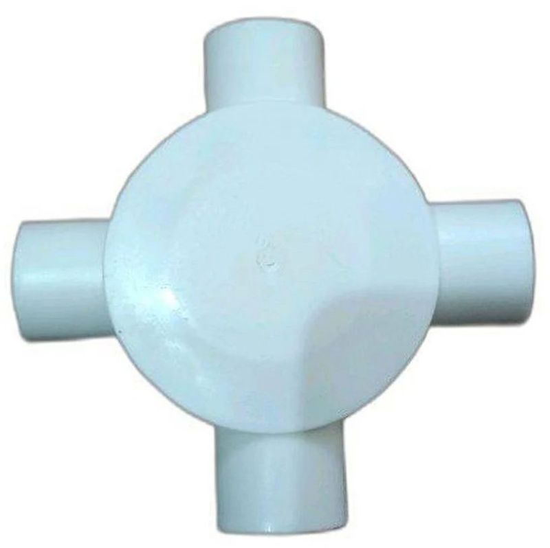 PVC Four Way White Junction Box Standard For Electrical Fitting at Rs 6 ...