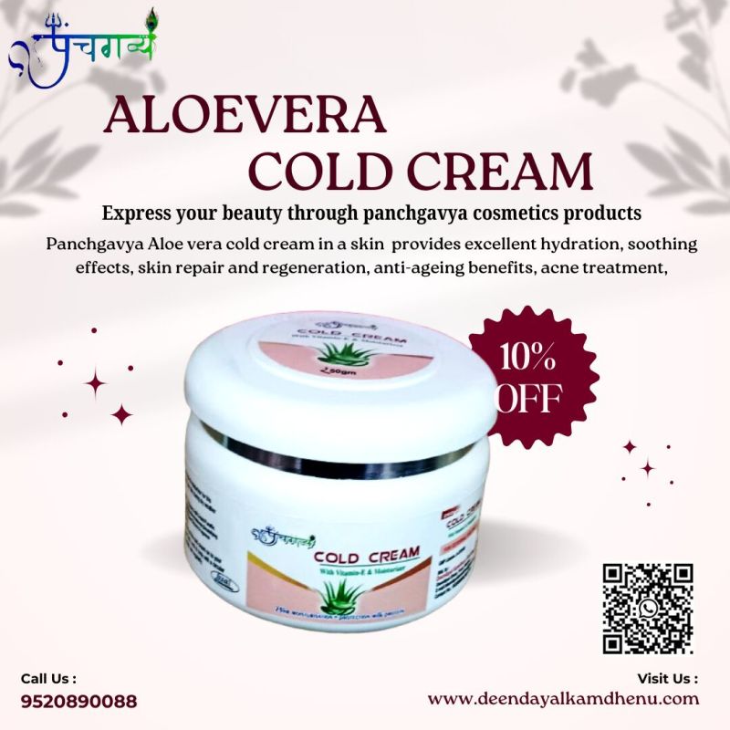 Aloe Vera Cold Cream, Color : White, Brand Name : Panchgavya at Rs 55 ...
