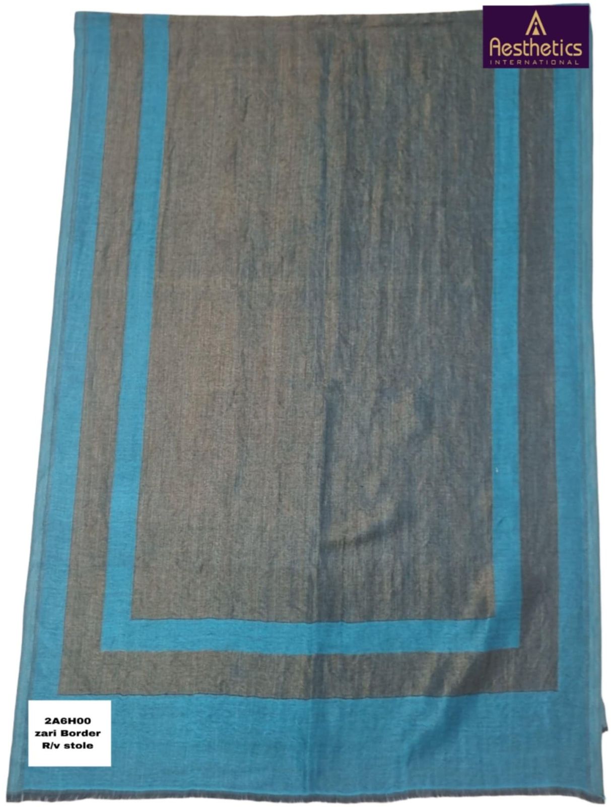 Printed Silk Zari Border Reversible Stoles, Color : Multicolor at Best ...