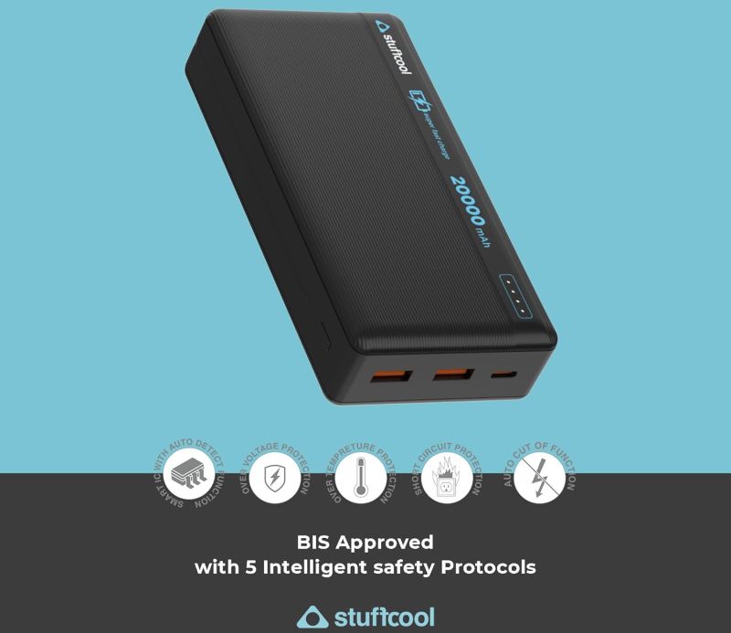 Stuffcool Major Max 20000mAh Powerbank, Color : Black at Rs 3999 in ...