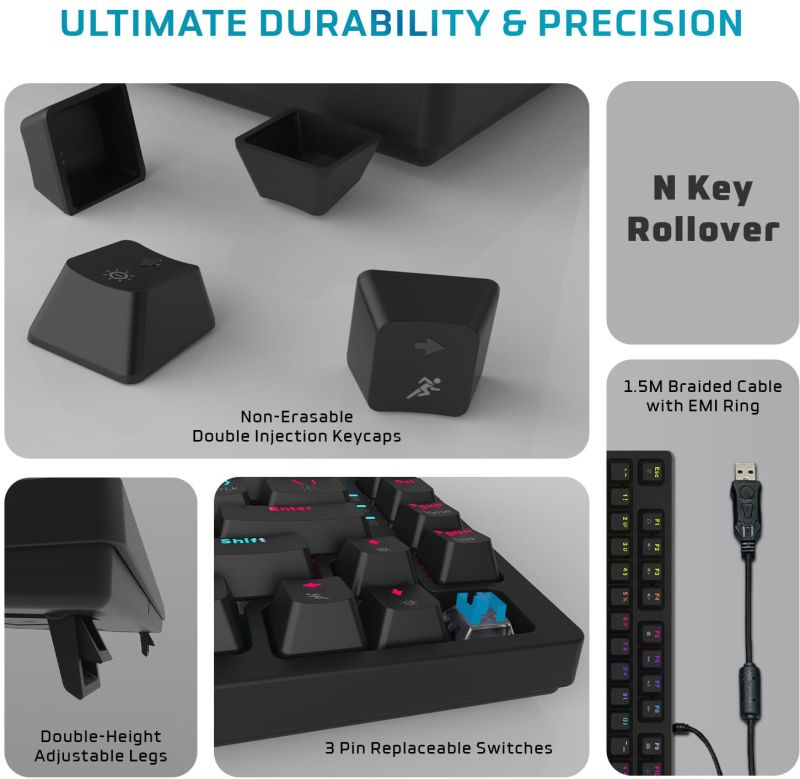 Evofox Katana X2 Tkl Wireless Tenkeyless Gaming Keyboard at Rs 3999 in ...