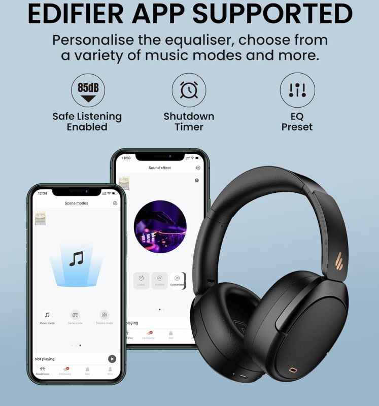 Edifier WH950NB - Wireless Noise Cancellation Over-Ear Headphones at Rs ...