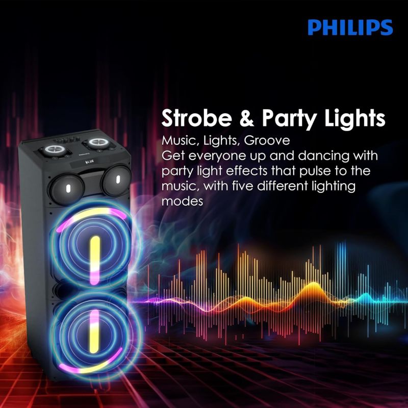 Philips Audio TAX5708 Bluetooth Party Speaker, Color : Black at Rs ...