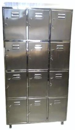 Polished Stainless Steel 12 Compartment Locker, Color : Silver at Rs ...