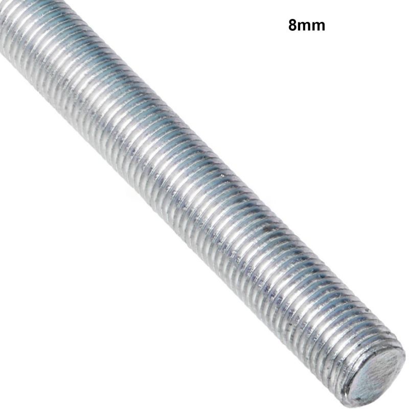 Polished. 8 Mm Mild Steel Threaded Rod, Color : Silver For Fitting Use ...