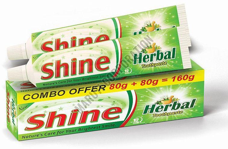 80 Gm + 80 Gm Combo Pack Shine Herbal Toothpaste at Best Price in Ahmedabad - ID: 7839543
