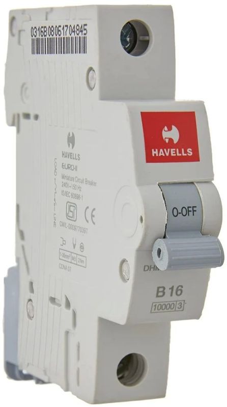 B 16 Havells Single Pole MCB Switch at Best Price in Kolkata - ID: 7941759