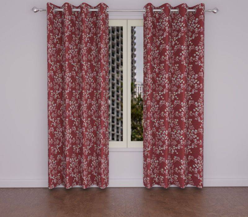Polyester 4d Print 160 Maroon Window Curtain at Rs 190 in Mumbai - ID ...