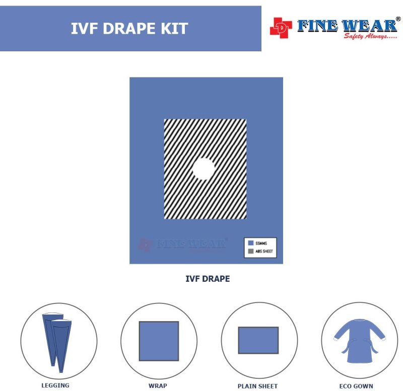 Fine Wear Plain Non-woven Ivf Drape Kit, Color : Blue For Gynec at Rs ...